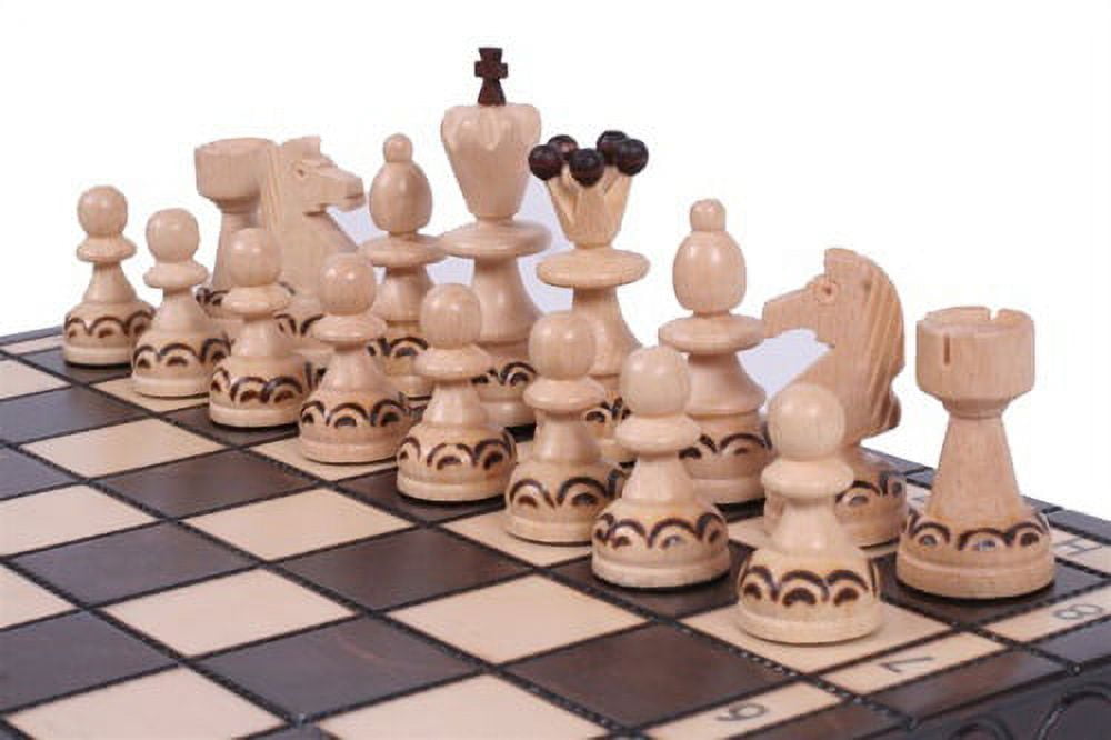 Chess Set: The Luna - European Handcrafted Unique Wood Chess Set, Board ...