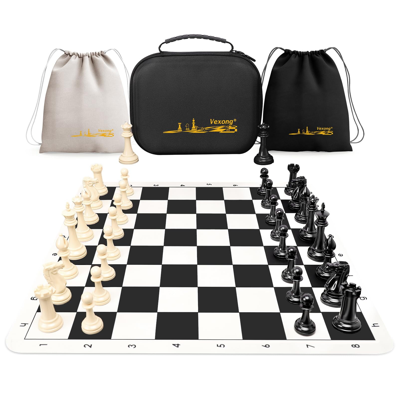 Chess Set - Tournament MMF7 20inch Silicone Chess Board, 3.5" King ...