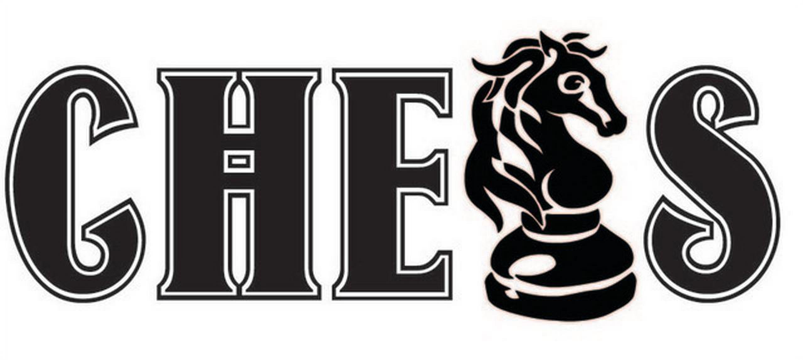 Chess Vinyl Wall Decal - Board Game Decor | Sticker | Lettering - 20"x8 ...