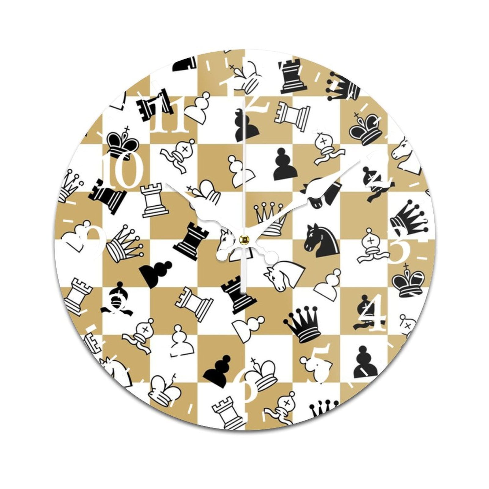 Chess Wall Clock Modern Design Clocks Wall Hanging Home Office School ...