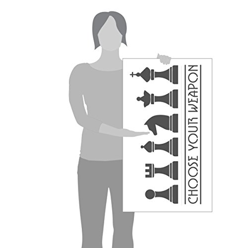 Chess Weapons Wall Decal (Gold, 23" (H) X 45" (W)) - Walmart.com