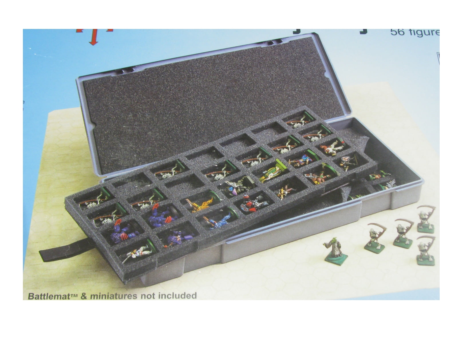 Chessex Large Figure Storage Box and Carrying Case - 56 Miniatures ...