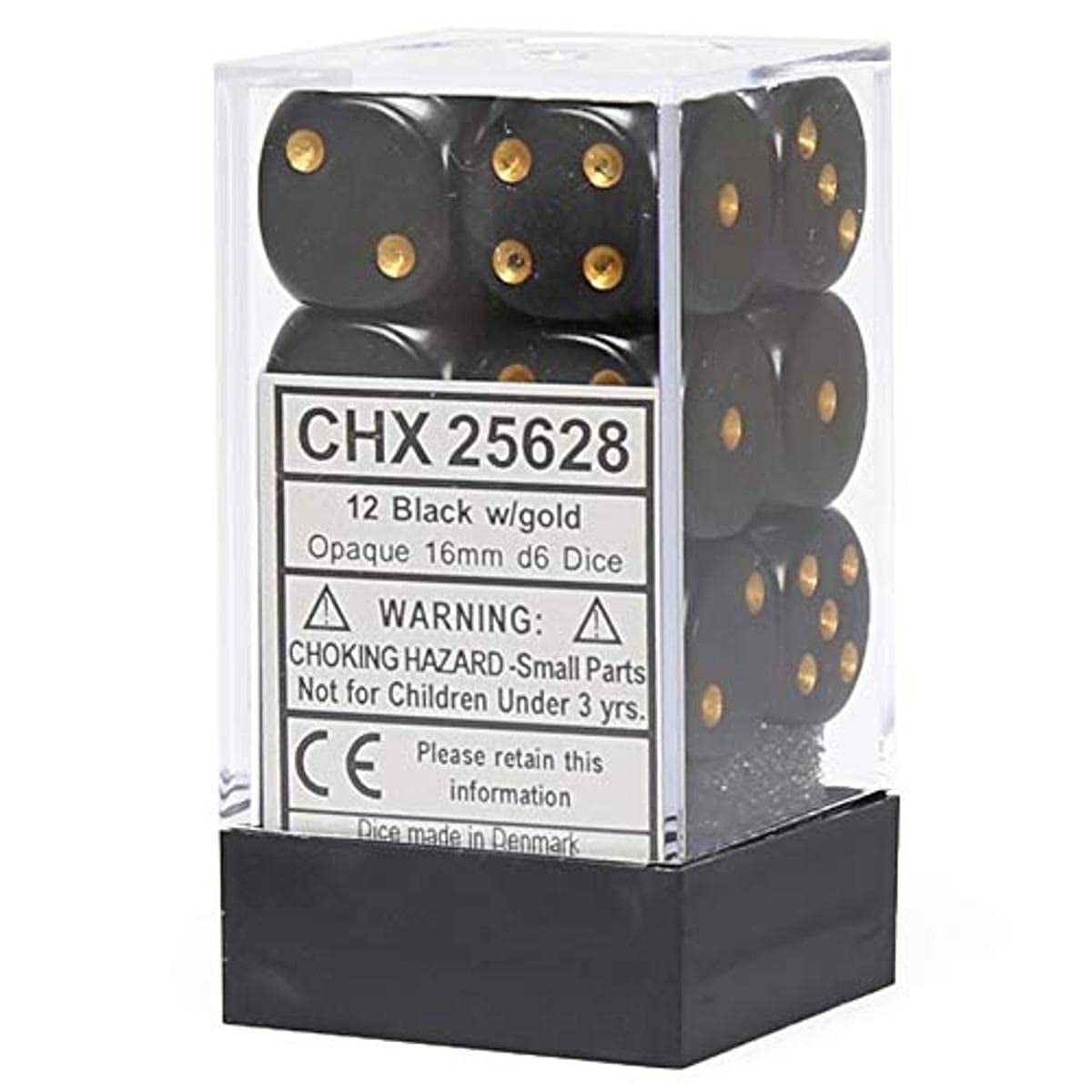 Chessex Manufacturing DND Dice Set-Chessex D&D Dice-16mm Opaque Black ...