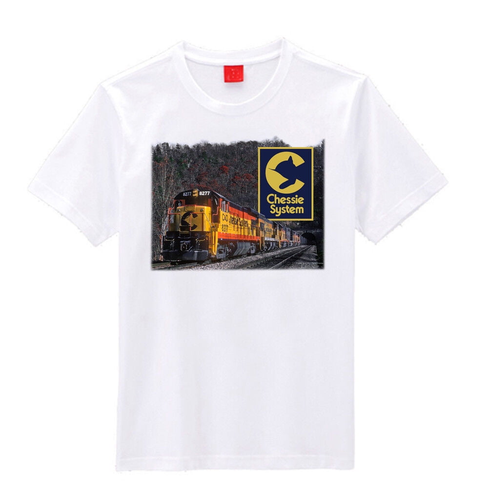 Chessie System C&O Coming Out of Fort Springs Tunnel Train T-Shirts ...