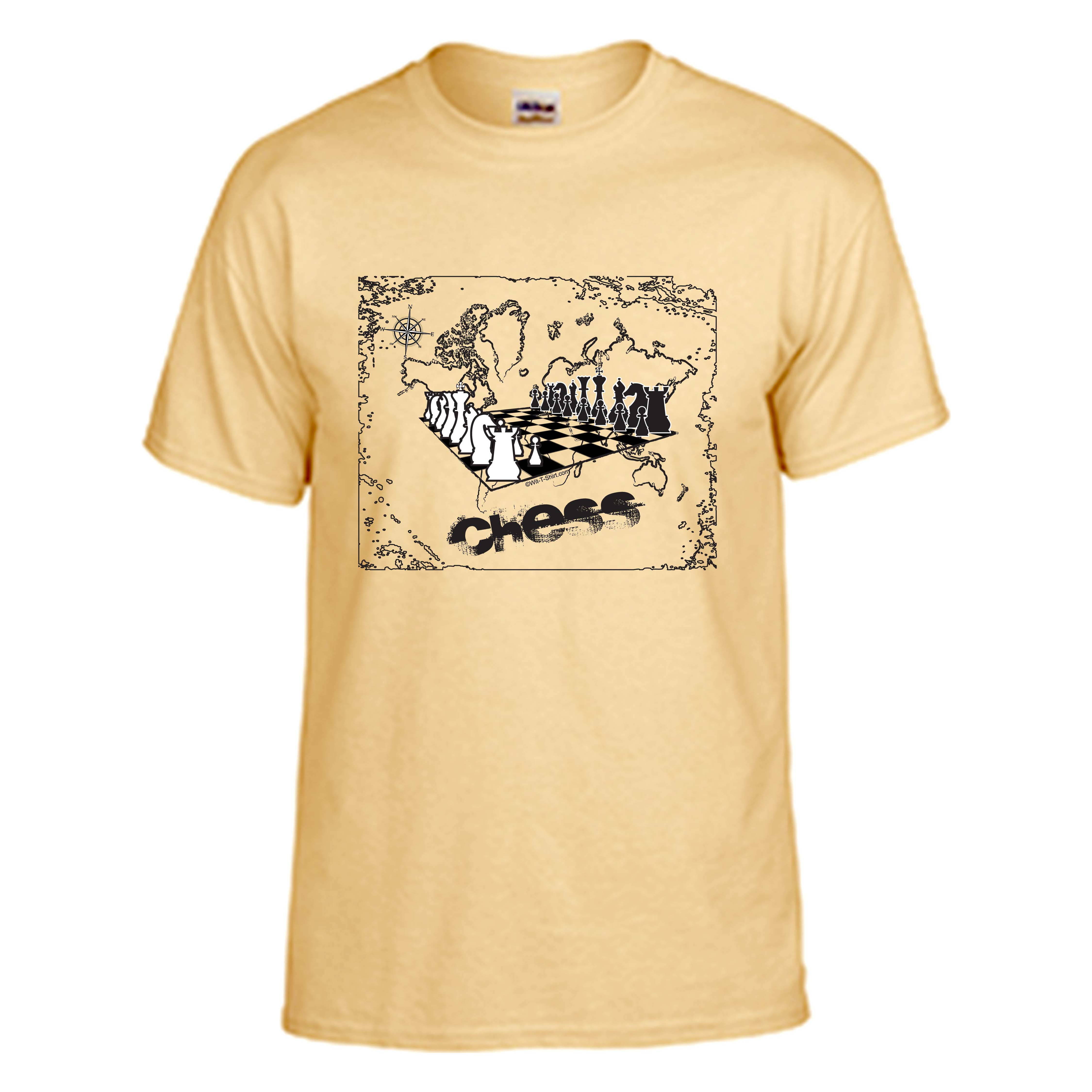 Chessography; Chess World Map; Chess T-shirt, Chess Shirt; Men, Women ...