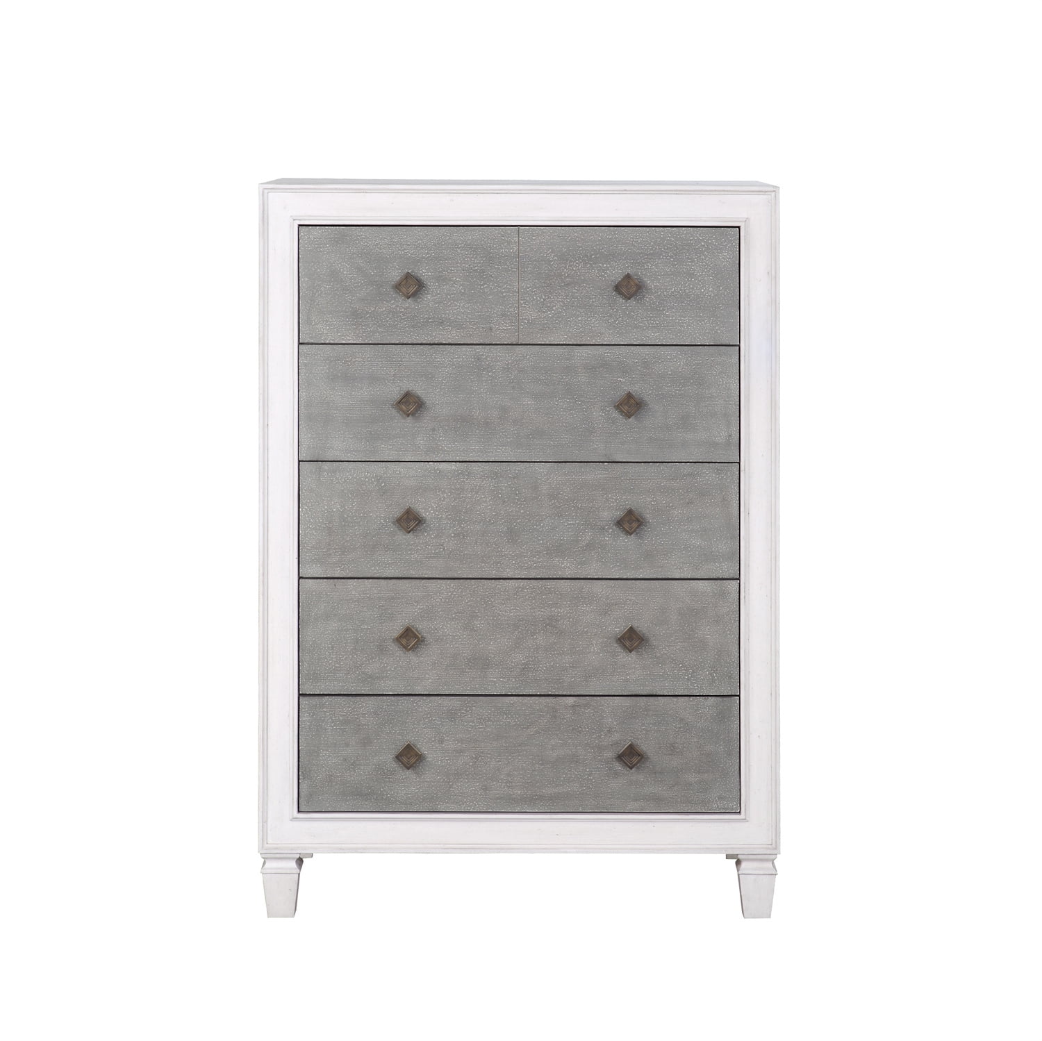 Chest with 5 Storage Drawers, Stylish Functional Bedside Table with ...