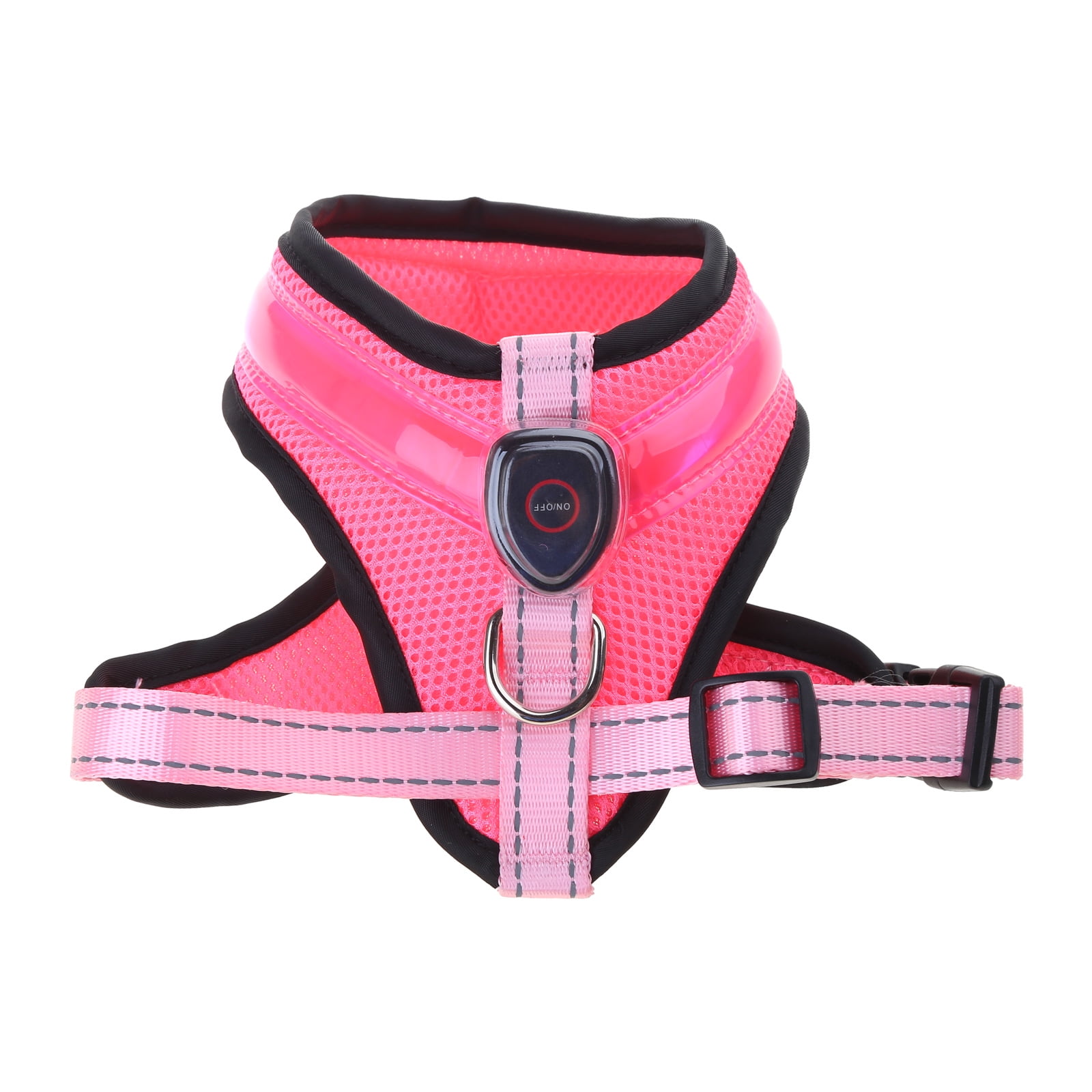 Chest Back Harness Glowing Adjustable Length Pet Traction Dog LED Dog ...