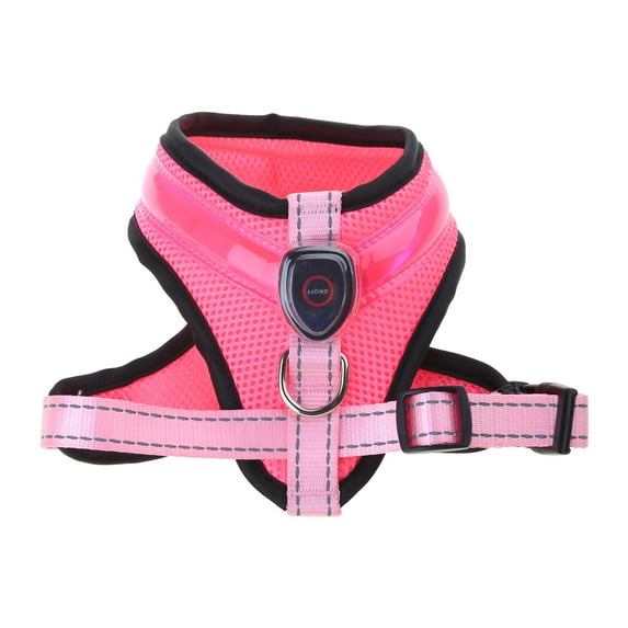 Chest Back Harness Glowing Adjustable Length Pet Traction Dog LED Dog ...