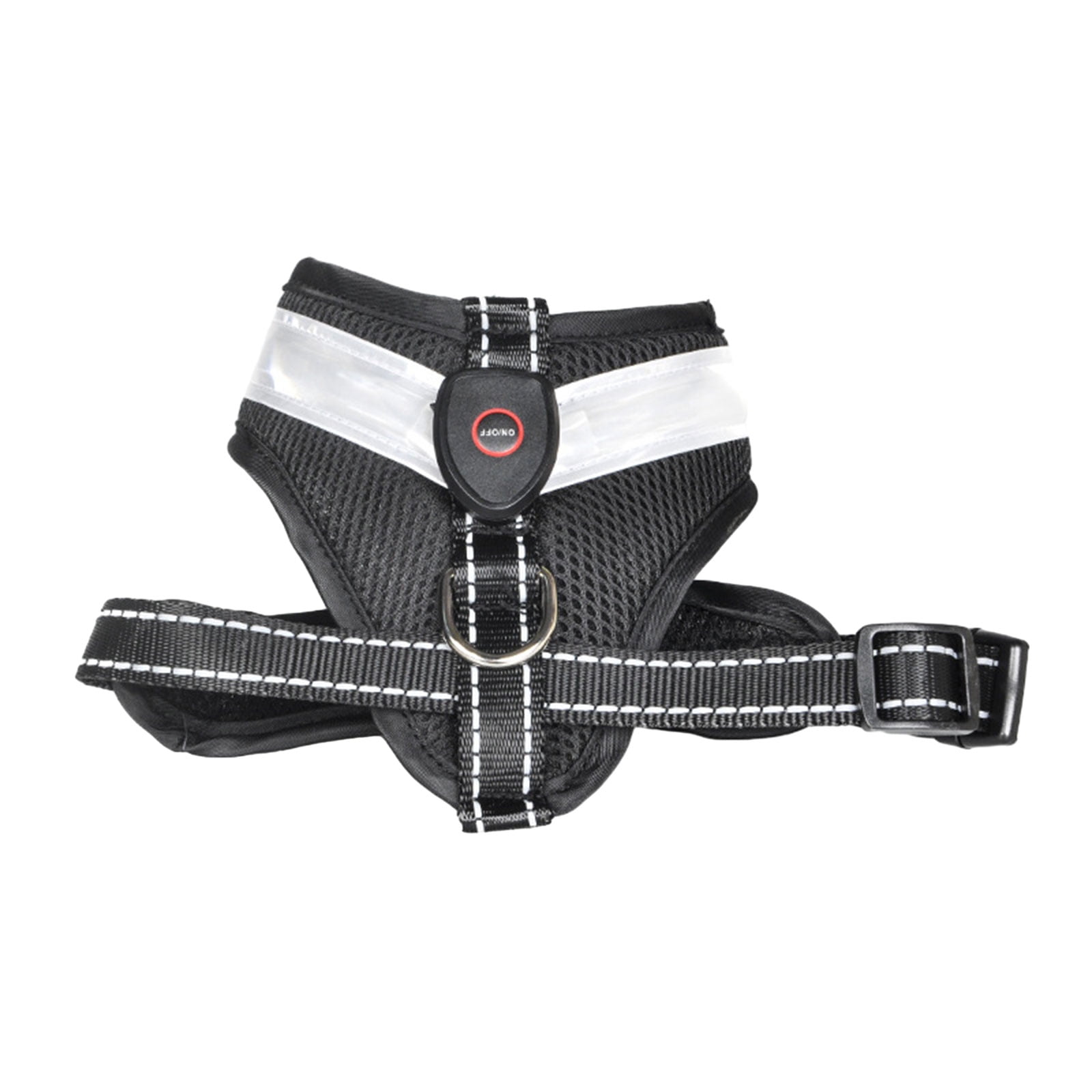 Chest Back Harness Glowing Adjustable Length Pet Traction Dog LED Dog ...