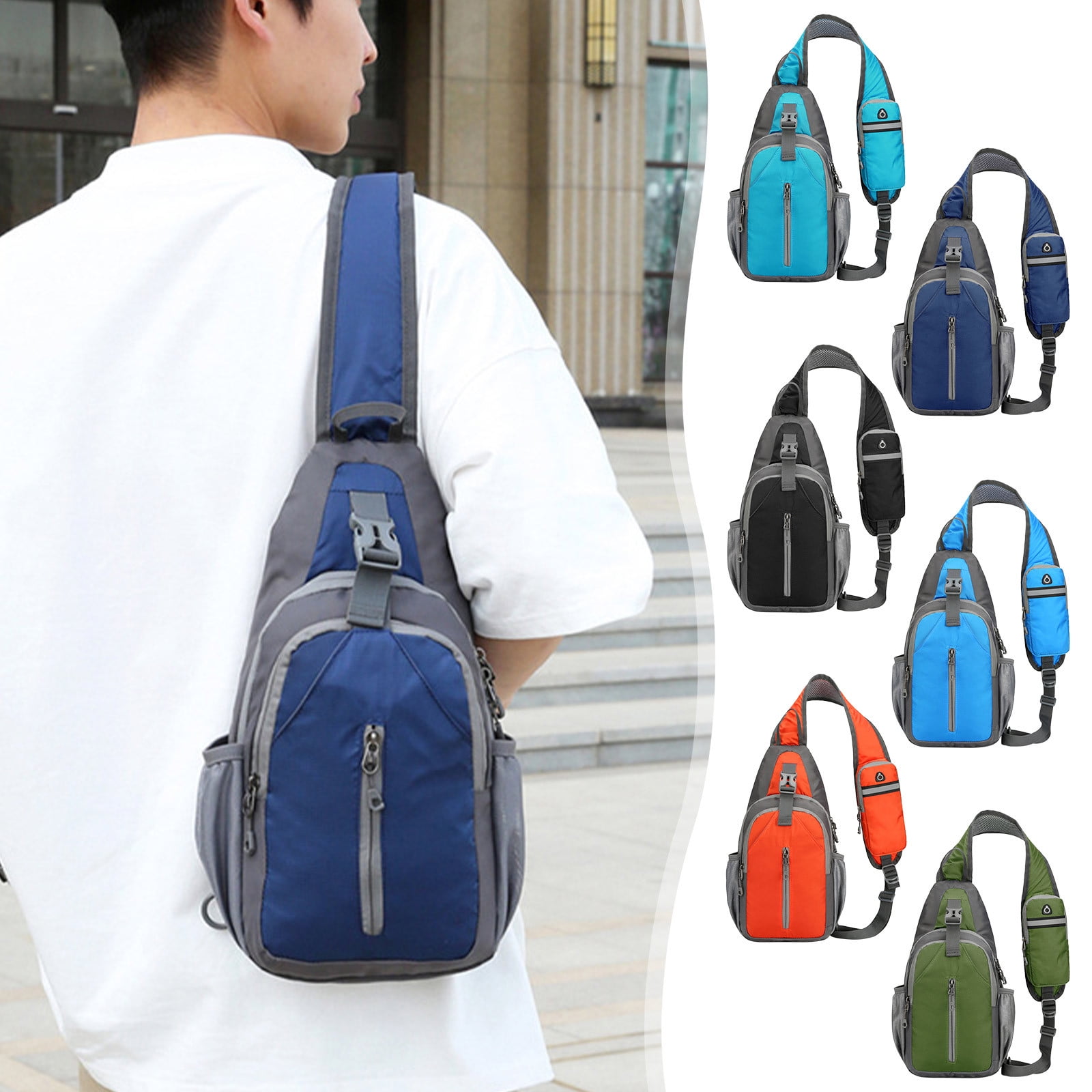 Chest Bag Backpack, Fashion Learner Bag, Waterproof Lightweight, Trendy ...
