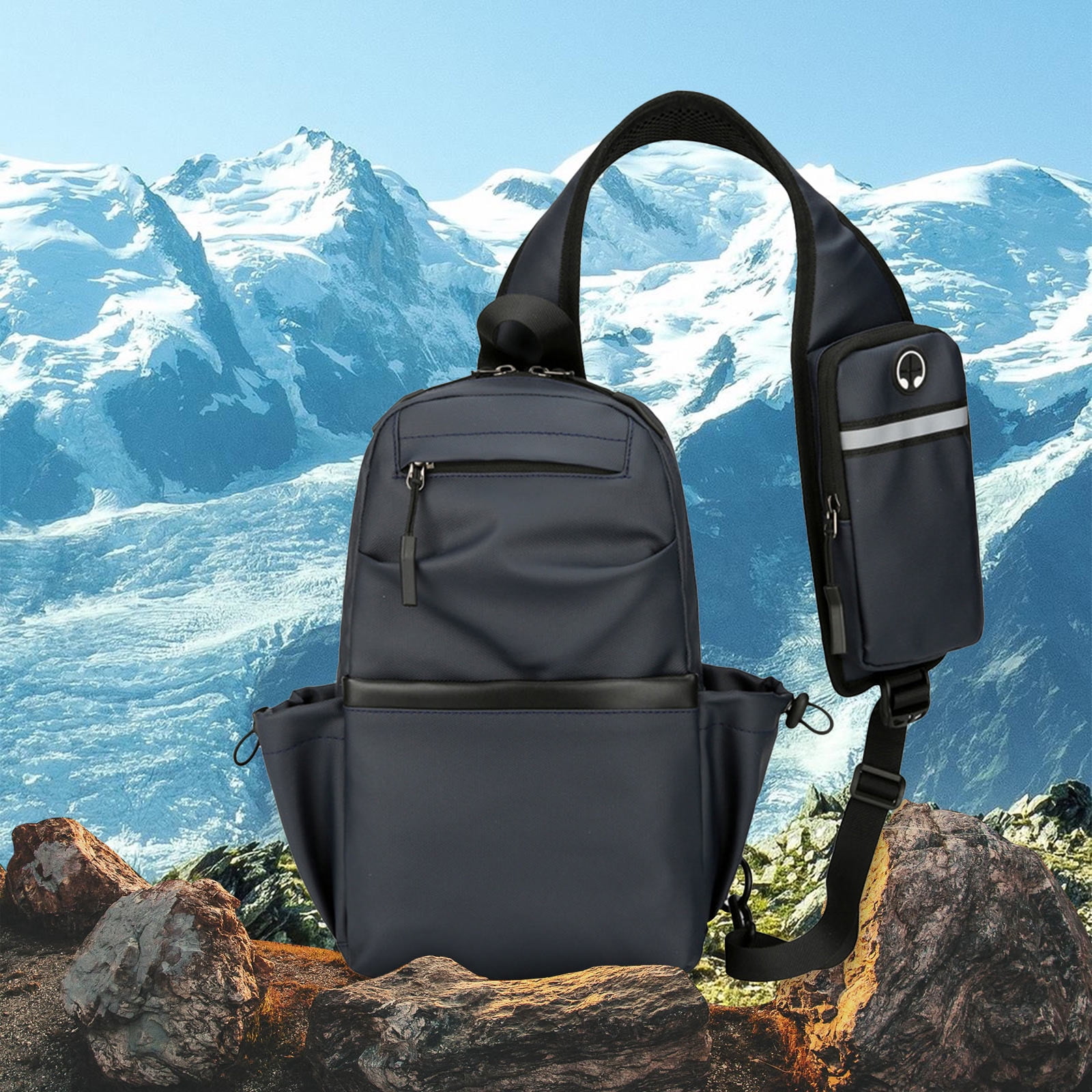 Chest Bag Backpack, Fashion Student Bag, Waterproof Lightweight, Trendy ...