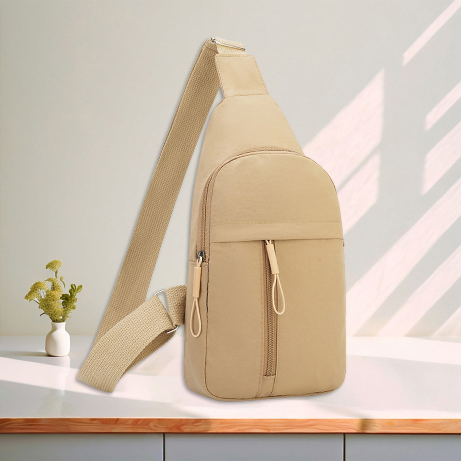 Chest Bag Crossbody Sling Backpack for Men Women | Lightweight Nylon ...