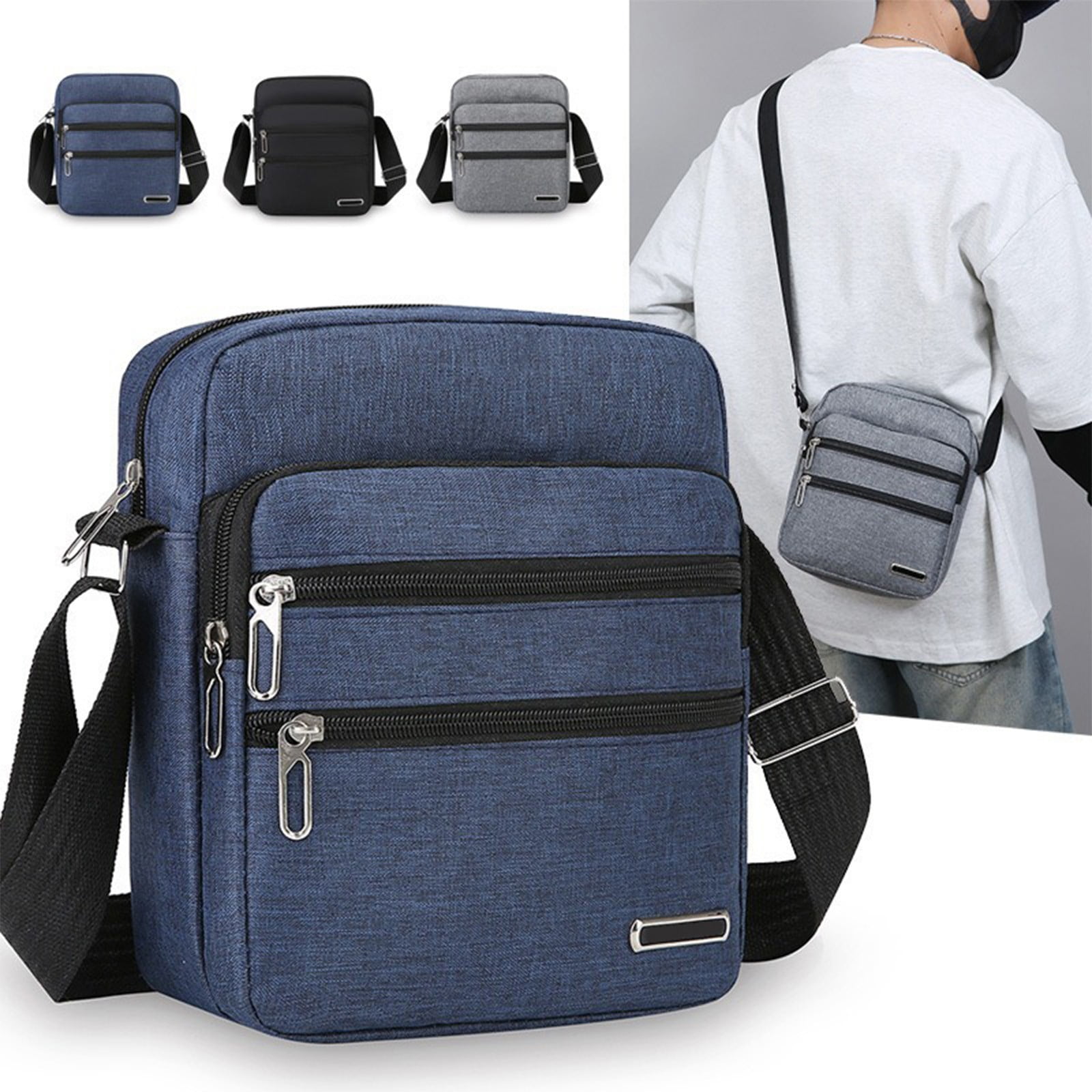 Chest Bag Fabric Crossbody Sports Chest Pack | Multi Pocket Organizer ...