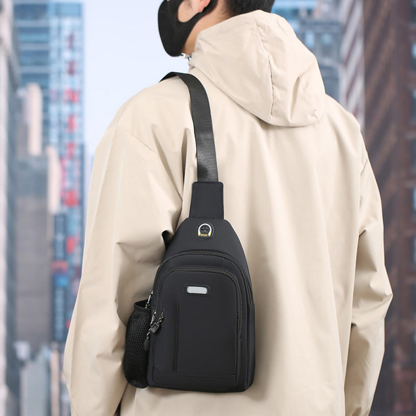 Chest Bag Men's Waterproof Wearable Cloth Shoulder Slanting Small ...