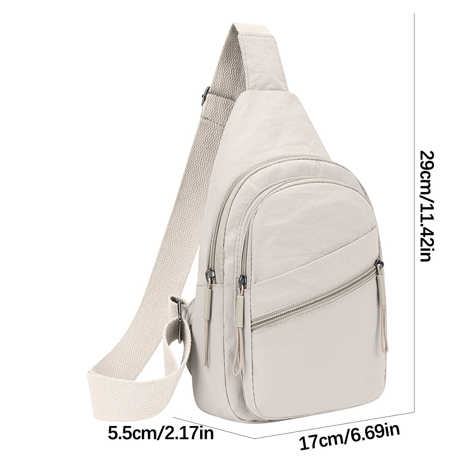 Chest Bag for Men, PU Leather Crossbody Bag, Outdoor Travel Shoulder ...