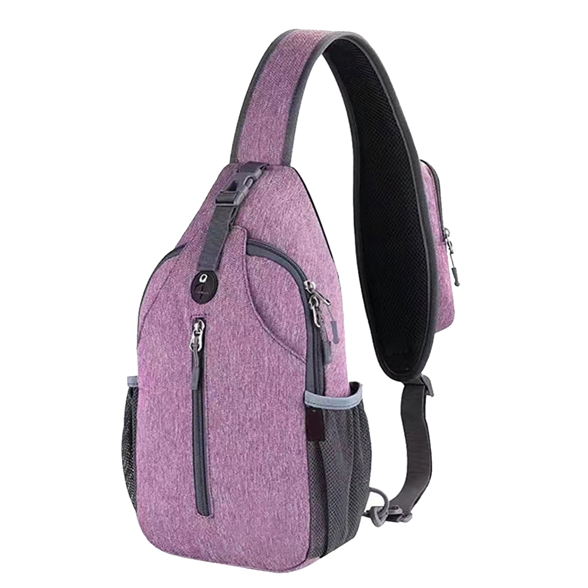 Chest Bags Women Casual Waist Bags with Earphones Cable Hole Crossbody ...