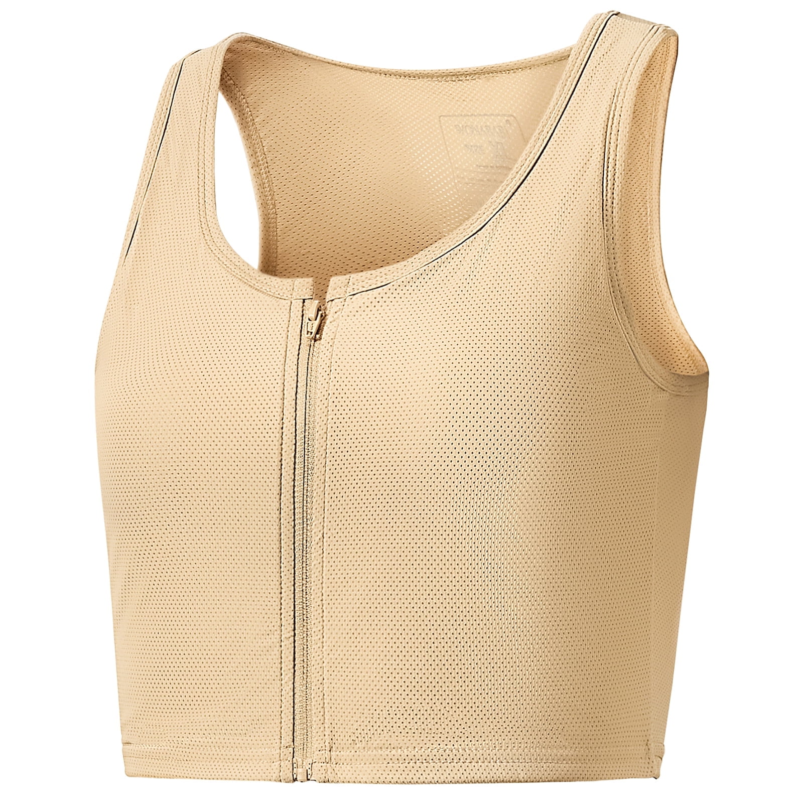 Chest Binder, Sports Trans Binder with Zipper Binder FTM Breast Binder ...