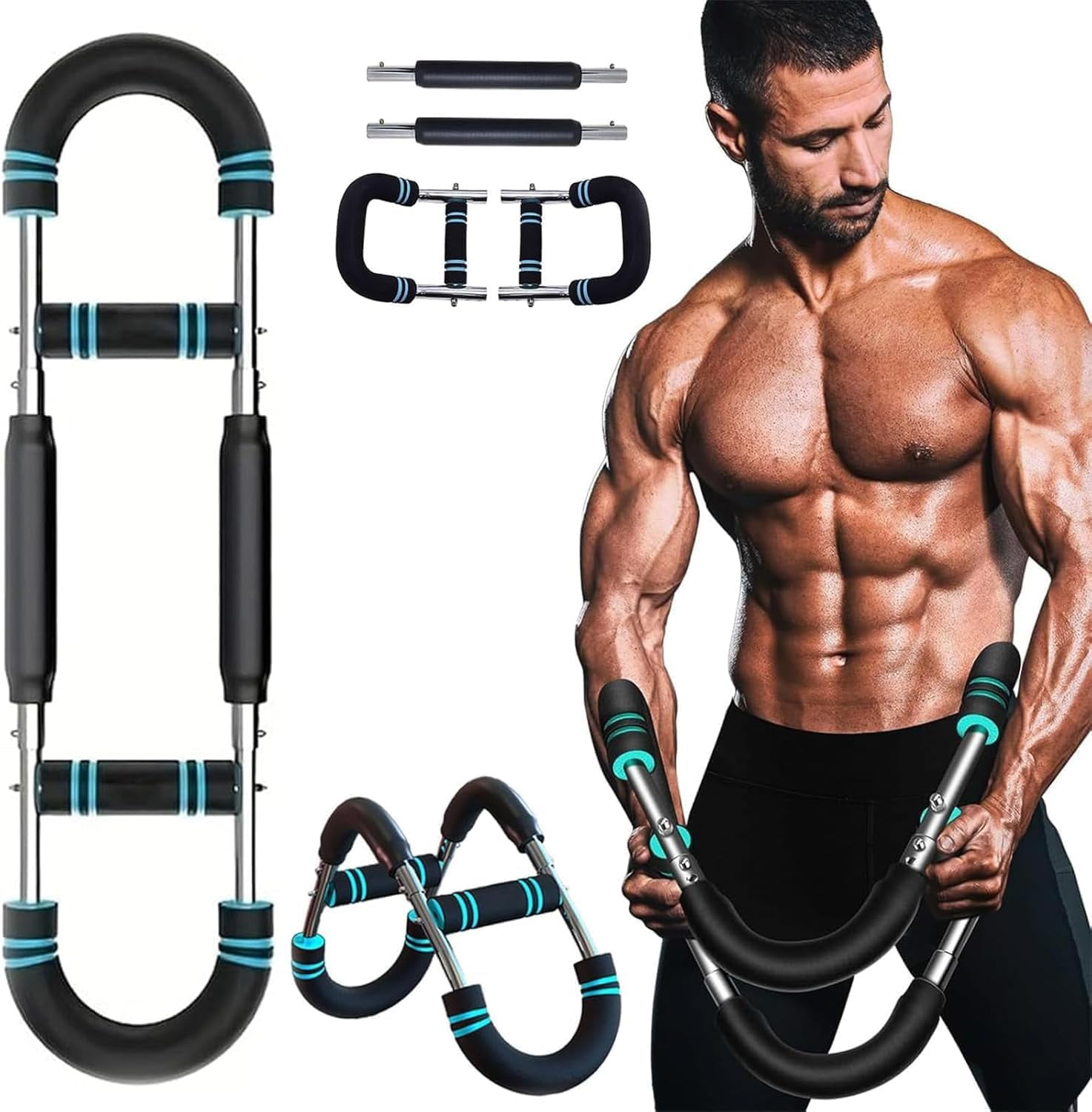 Chest Expander & Arm Twister - Heavy Duty Resistance Bands for Chest ...
