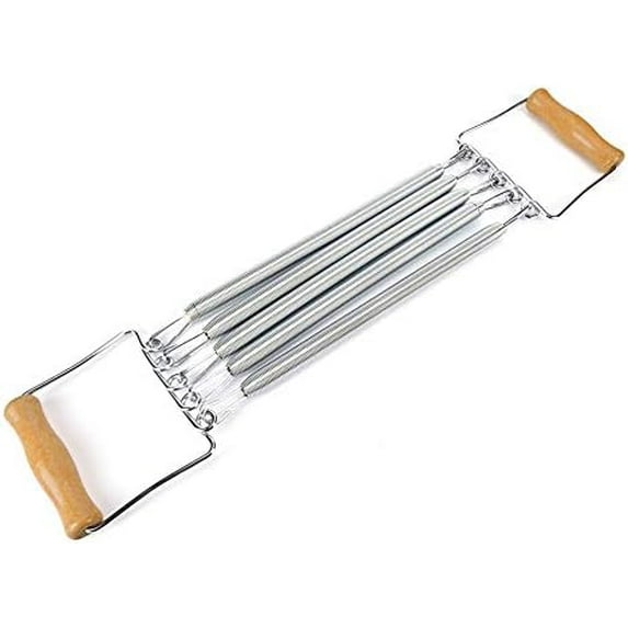 Chest Expander,Wooden Handle 5 Removable Spring Chest Expander for Men ...