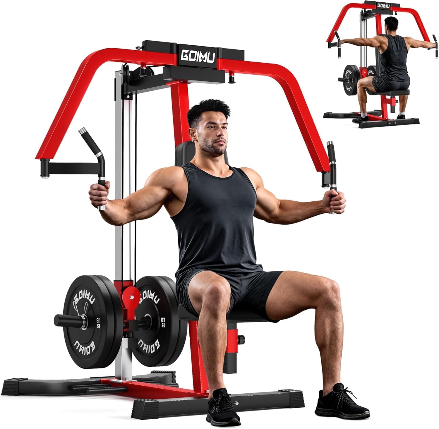 Chest Fly Machine, Reverse Delt Machine Adjustable Upper Body Specialty ...