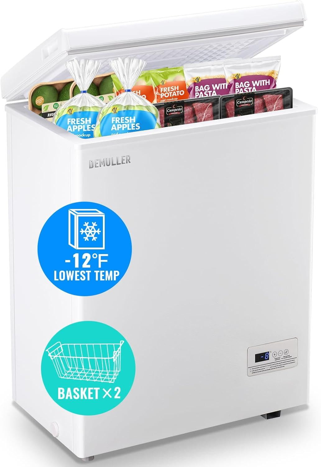 Chest Freezer 4.0 CU. FT Ultra-Low Temperature Deep Freezers (Down to ...