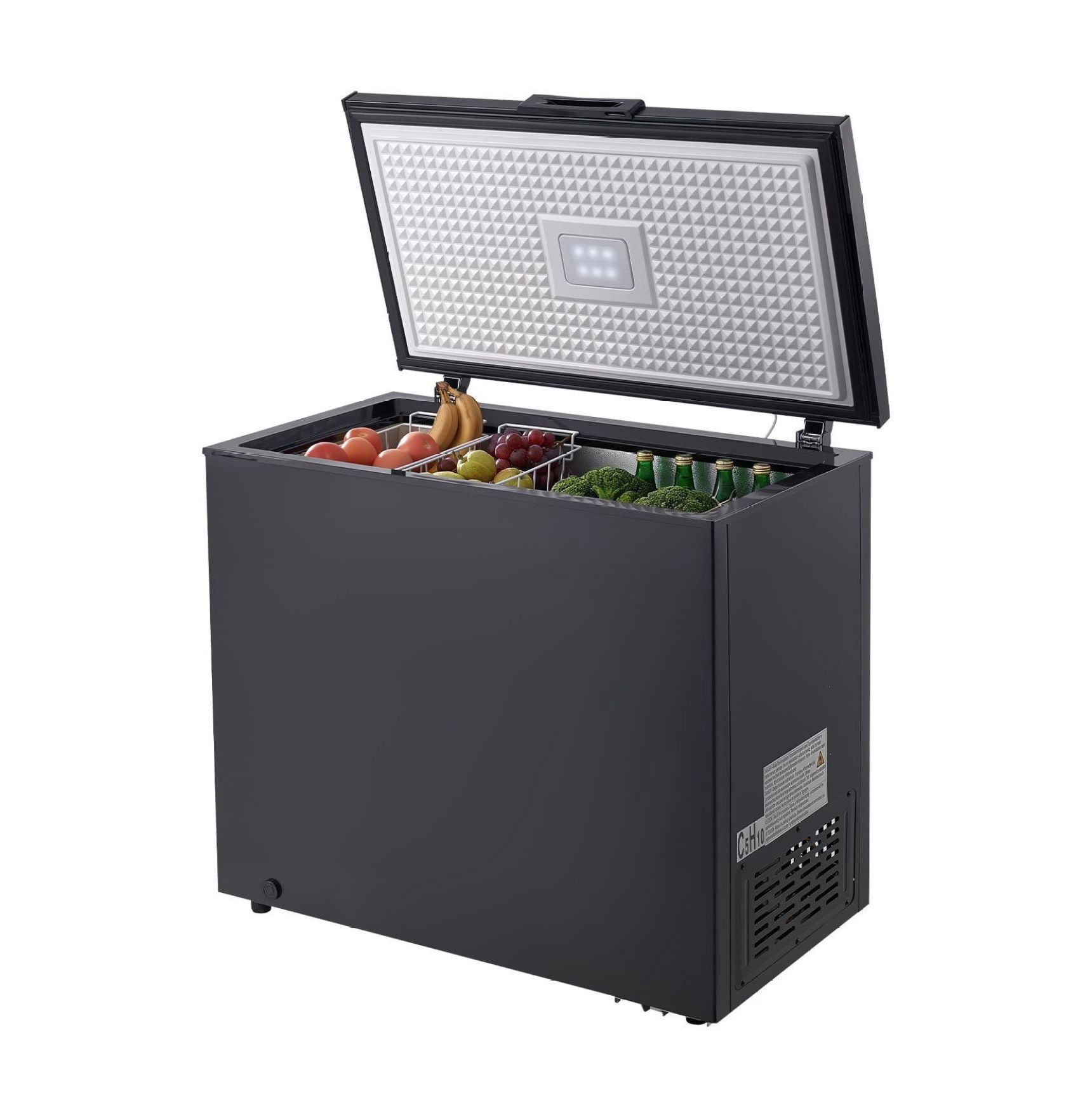 Chest Freezer 6.7 Cu.ft, Compact Deep Freezer Top Open Door, 2 Baskets ...