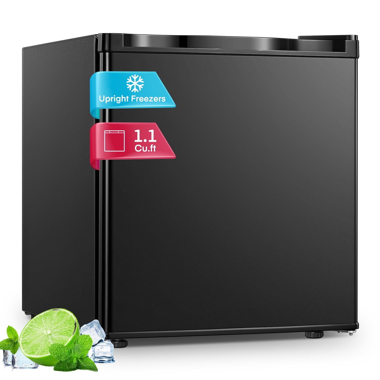 1.1 Cu Ft Mini Upright Freezer, Compact Countertop Freezer, 7-Level ...