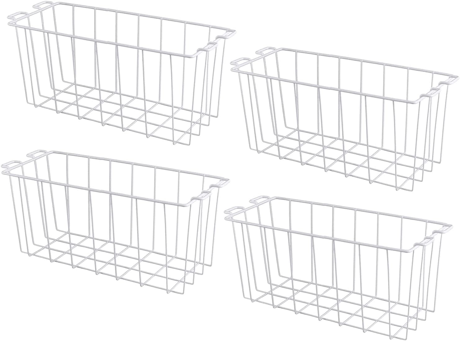 Chest Freezer Baskets, 16.5" Freezer Organizer Bins Deep Freezer ...