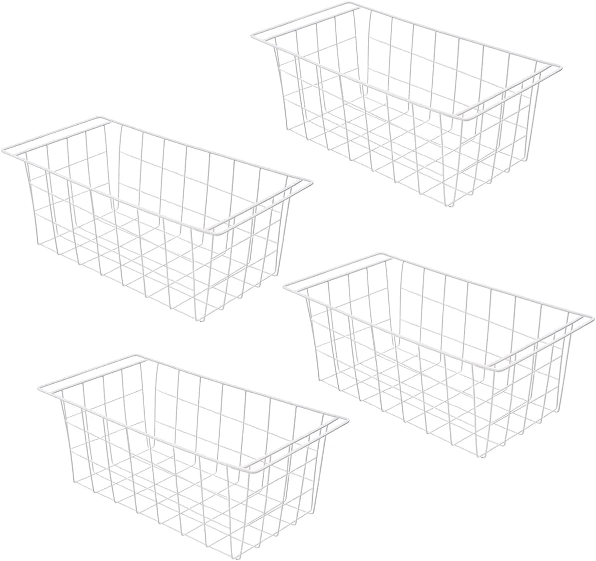 Chest Freezer Baskets, 16.5" Freezer Organizer Bins Deep Freezer ...