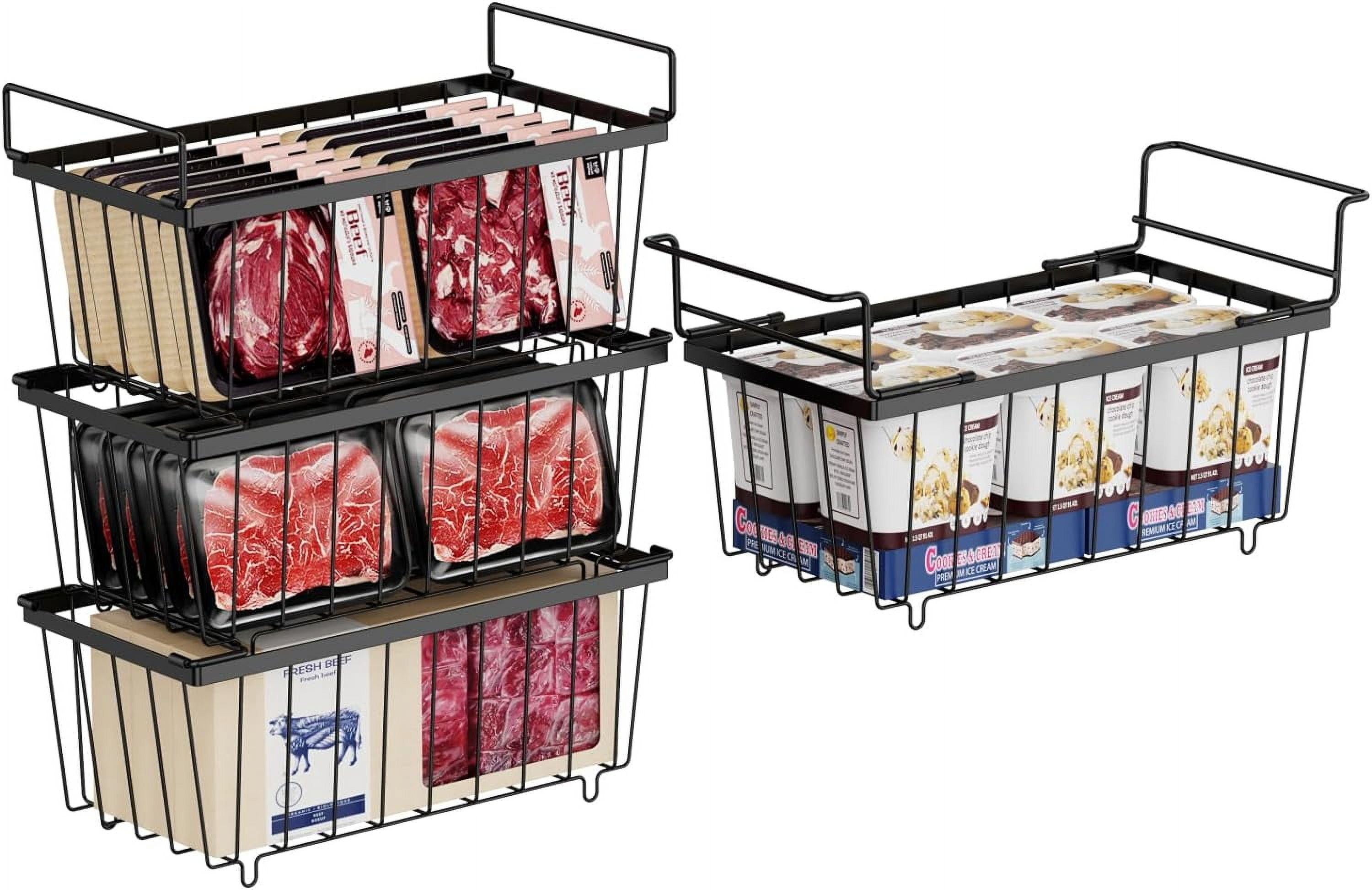 Chest Freezer Organizer Bins - 15.8~18.8 Inch Freezer Organizer Bins ...