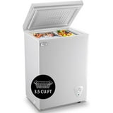Chest Freezer Small Deep Freezer 3.5 Cu.Ft Mini Freezers Top Door Freezer Adjustable 7 ...