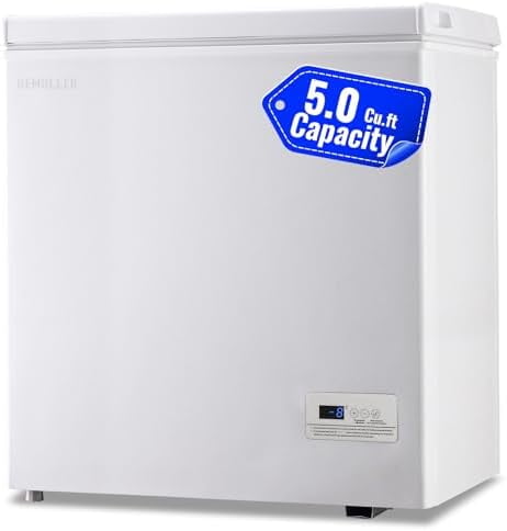 Chest Freezer with Electronic Panel, Accurate Temperature Display and ...