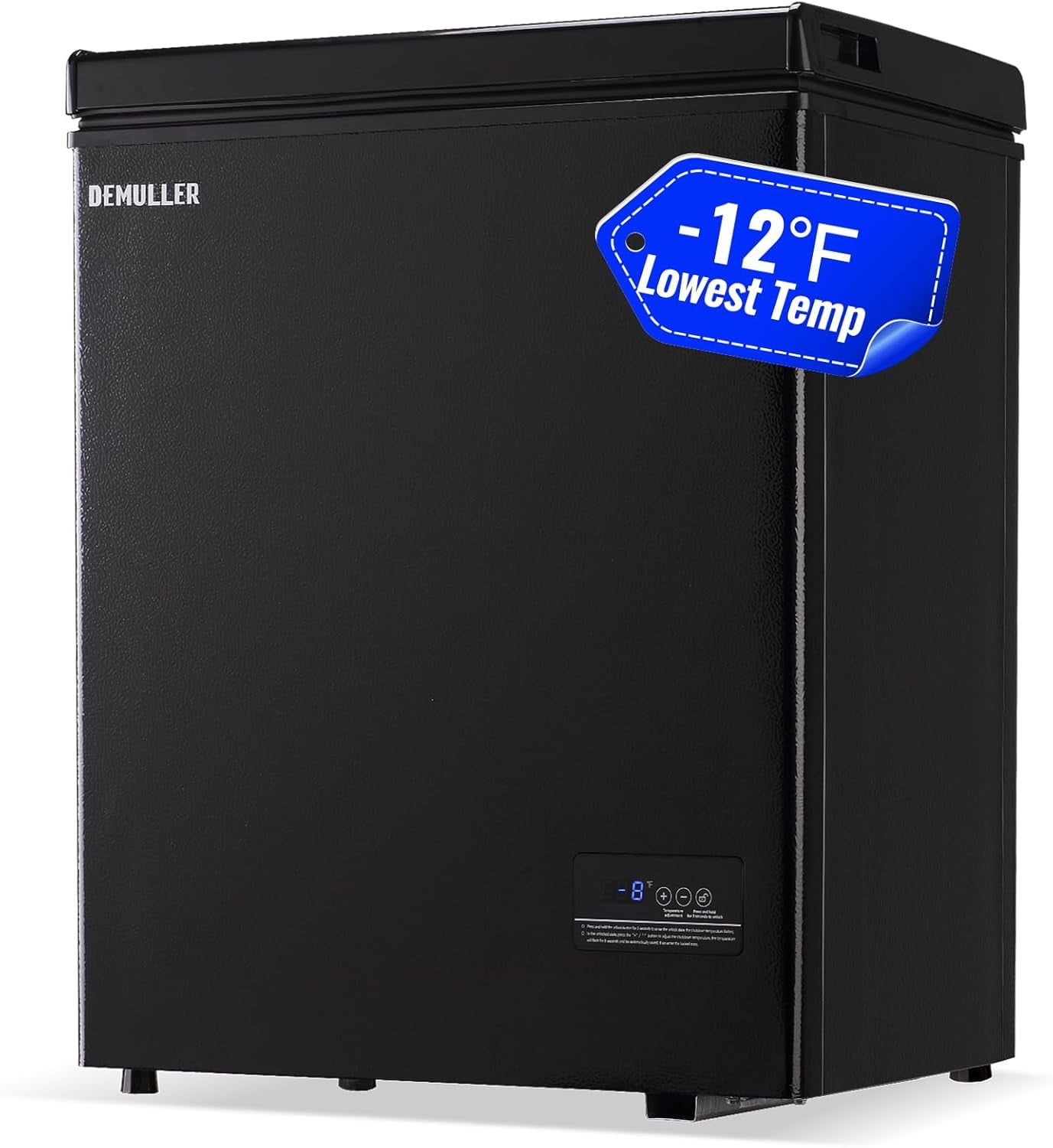 Chest Freezer with Electronic Panel, Accurate Temperature Display to 1 ...