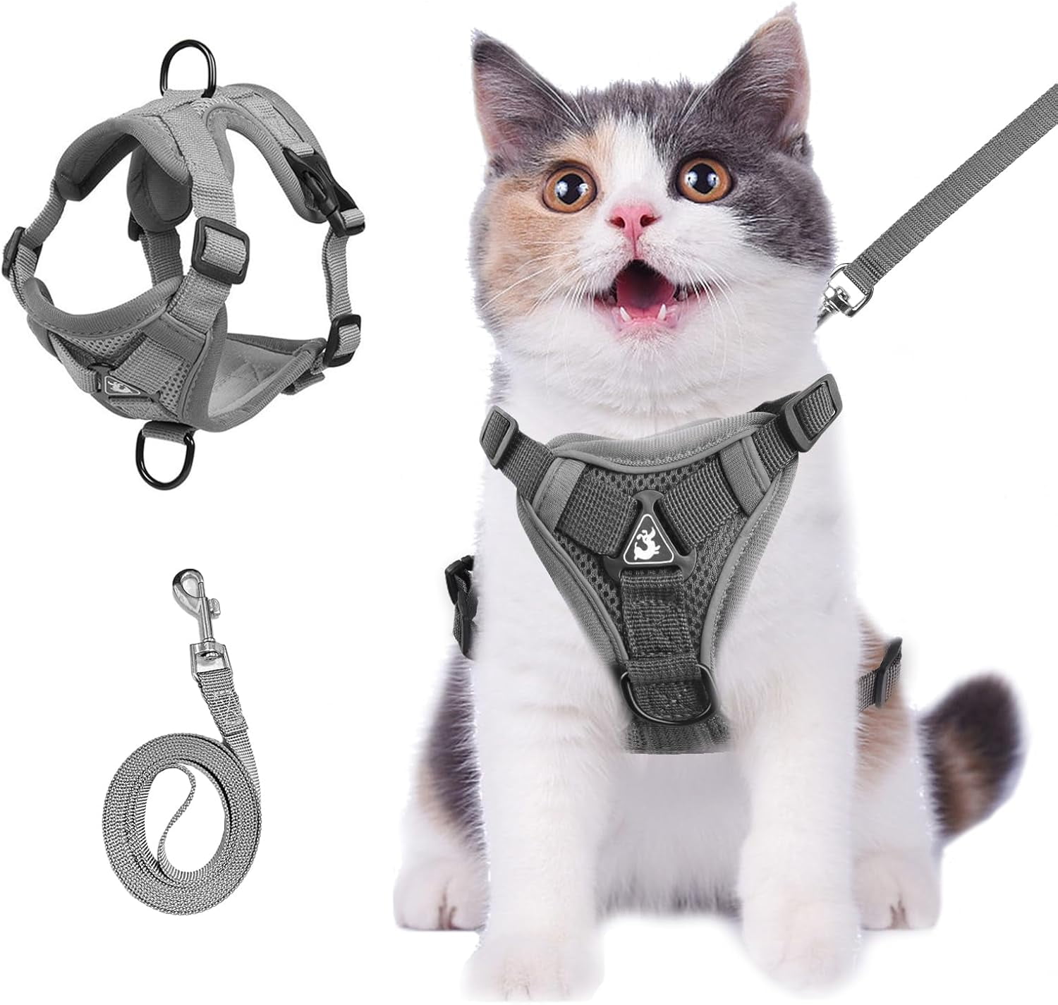Chest Harness and Leash, Anti-Escape Adjustable Soft mesh Leash and ...