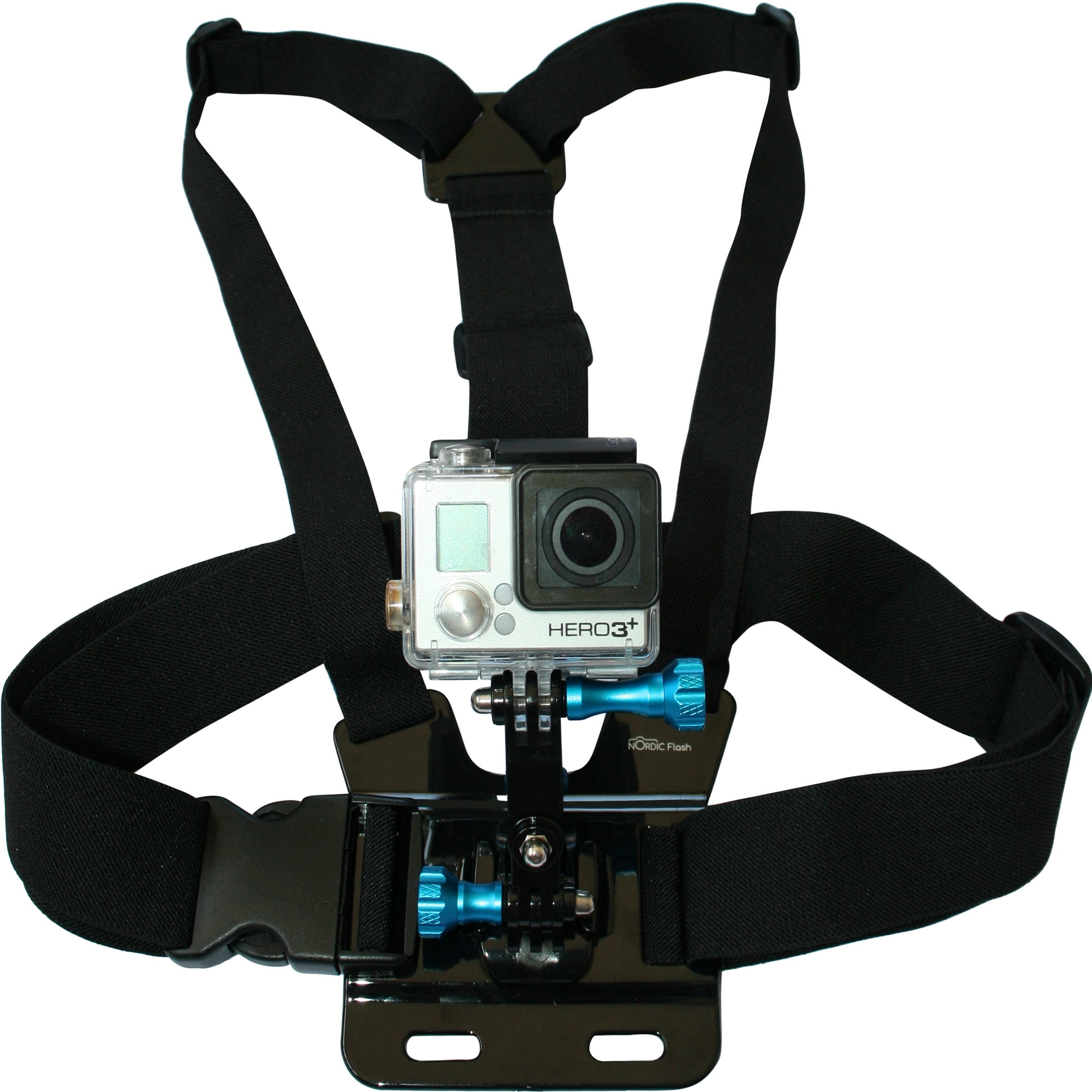 Chest Mount Harness for GoPro Cameras - Adjustable Body Strap Rig + 3 ...