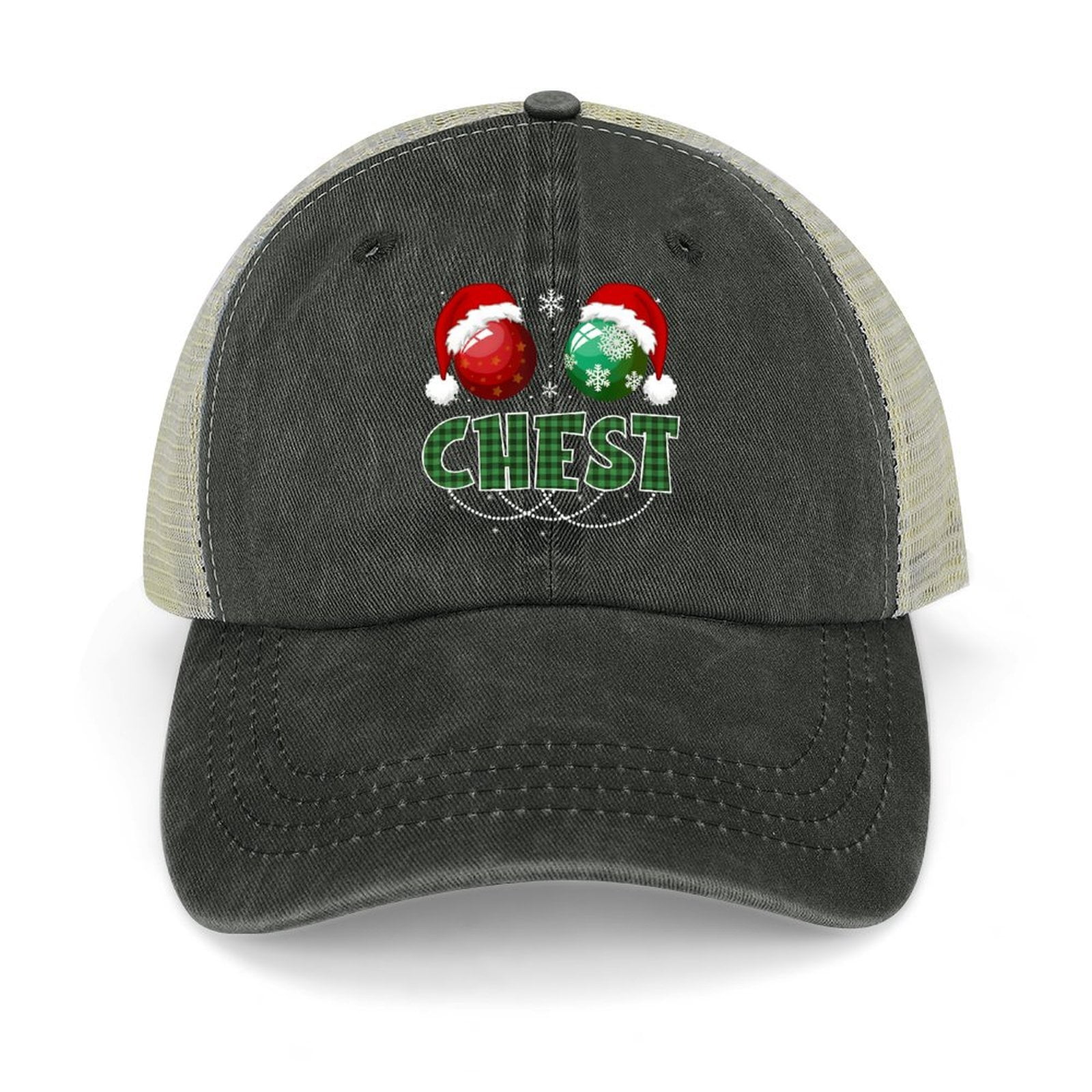 Chest Nuts Black Hat Adjustable Funny Fashion Unisex Baseball Cap for ...