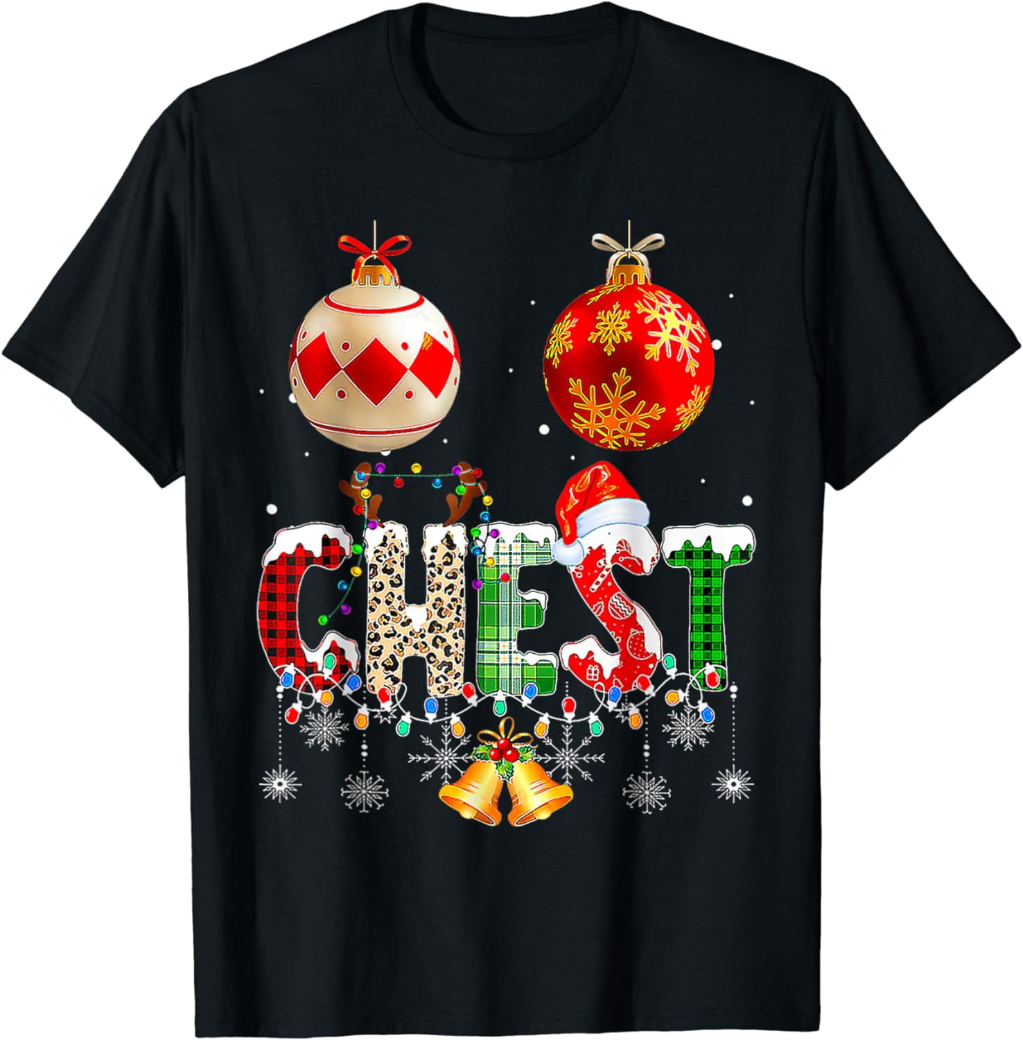 Chest Nuts Christmas Couple Chestnuts Pajamas Men Women T-Shirt ...