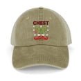 Chest Nuts Khaki Hat Adjustable Funny Fashion Unisex Baseball Cap for ...