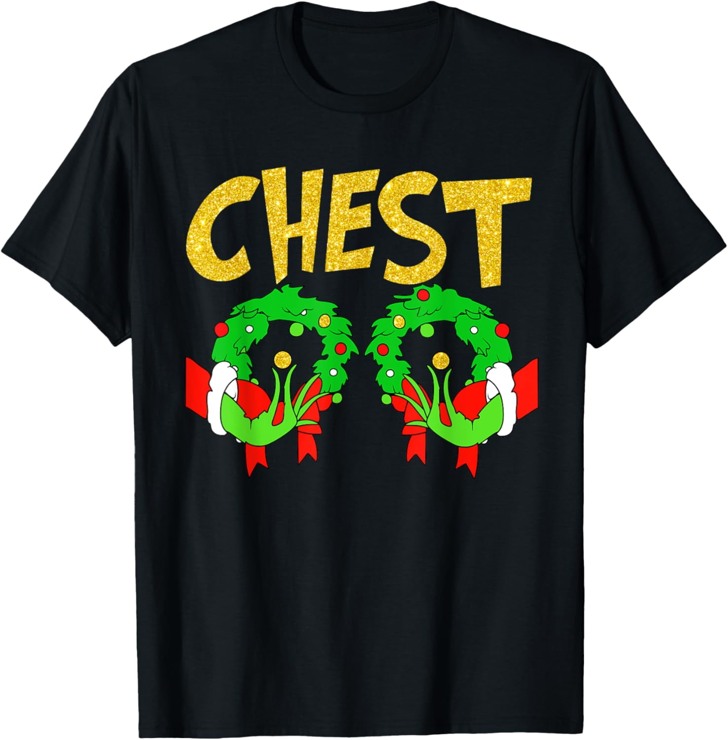 Chest Nuts Matching Chestnuts Funny Christmas Couples Chest T-Shirt ...