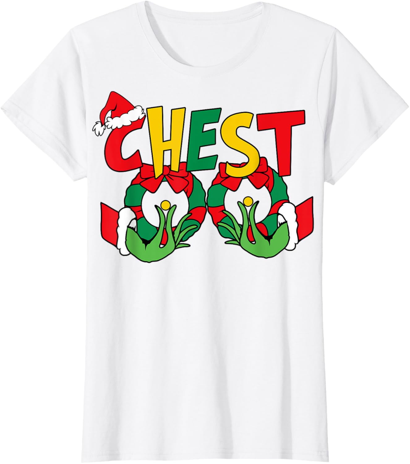 Chest Nuts Matching Chestnuts Funny Christmas Couples Nuts T-Shirt ...