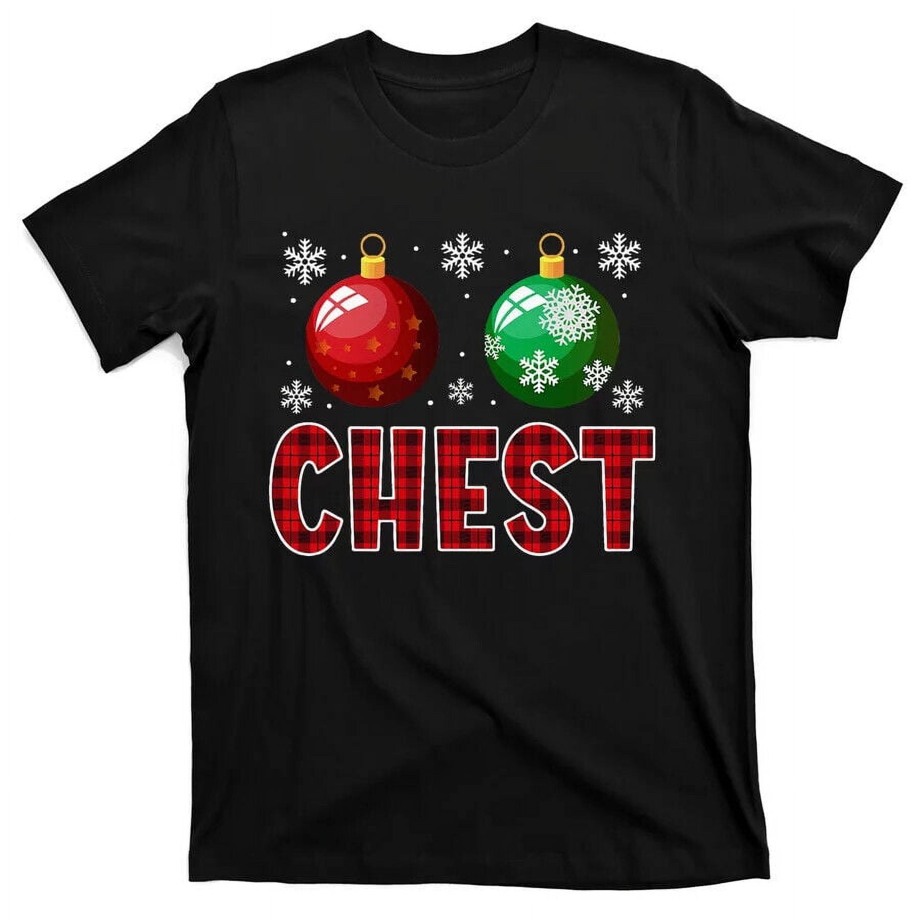 Chest Nuts Matching Chestnuts Funny Christmas Couples Xmas T-Shirt ...