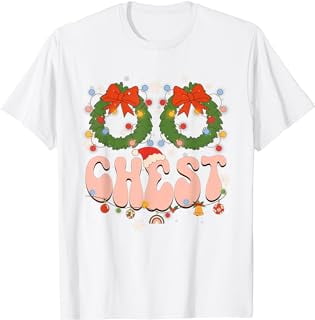 Chest Nuts Matching Chestnuts Retro Groovy Christmas Couples T-Shirt ...