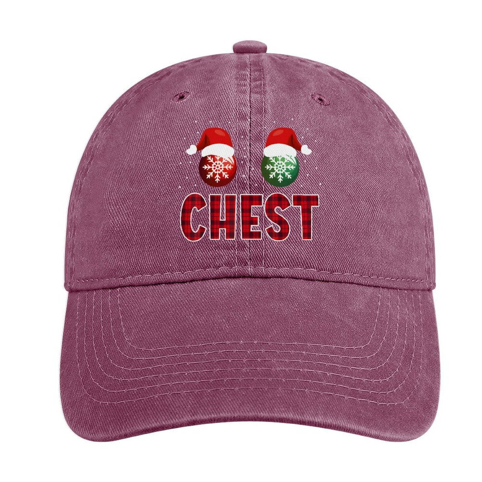Chest Nuts Wine Red Hat Adjustable Funny Fashion Unisex Baseball Cap ...