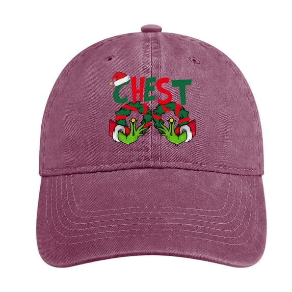 Chest Nuts Wine Red Hat Adjustable Funny Fashion Unisex Baseball Cap ...