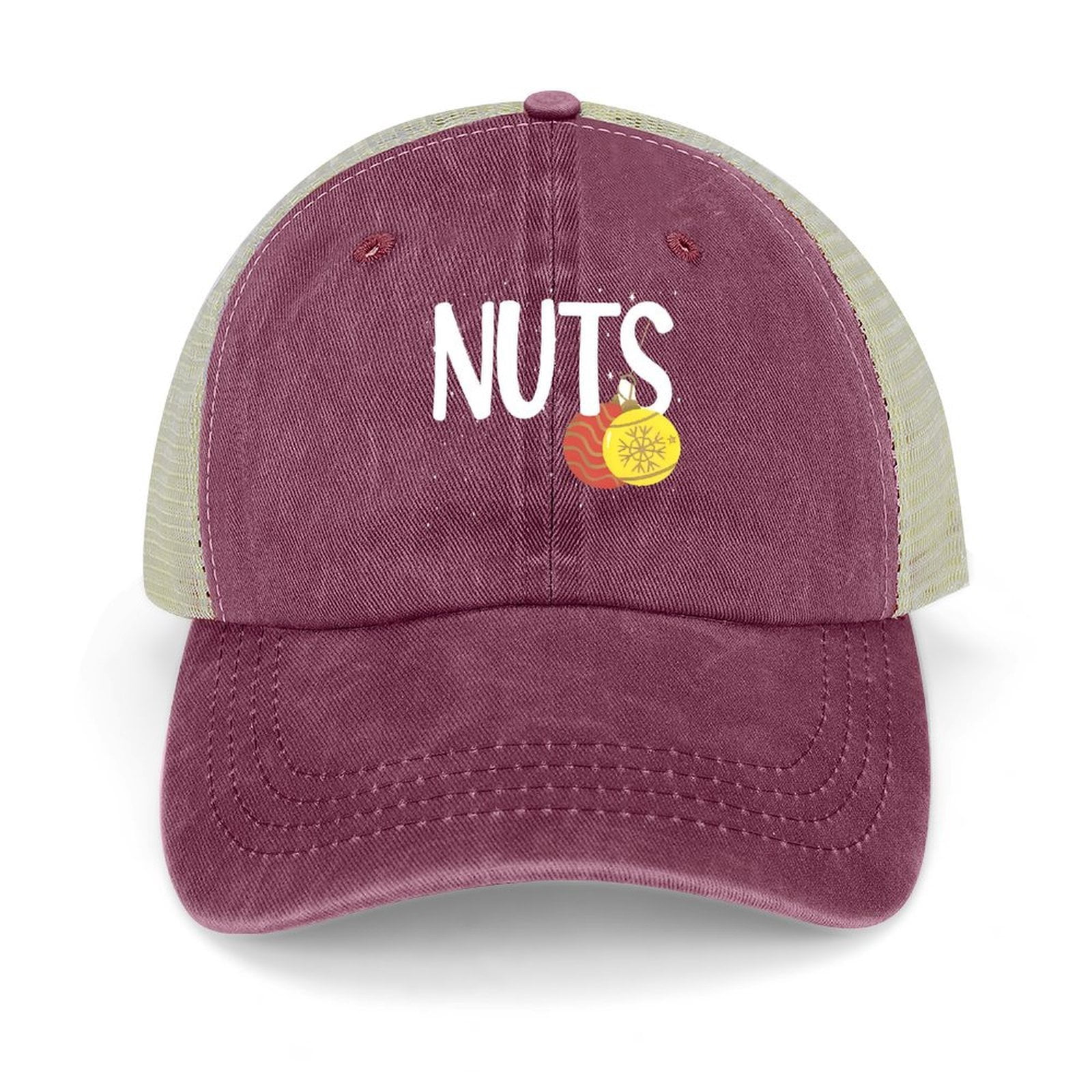 Chest Nuts Wine Red Hat Adjustable Funny Fashion Unisex Baseball Cap ...