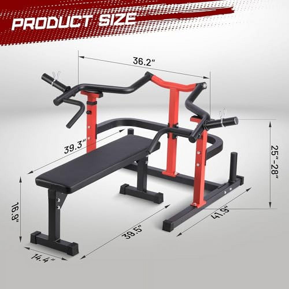 Chest Press Machine with Independent Converging Arms, 1050LBS Bench ...