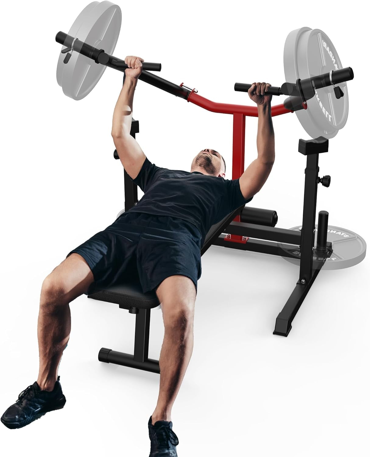 Chest Press Machine with Independent Converging Arms,Weight Press Set ...