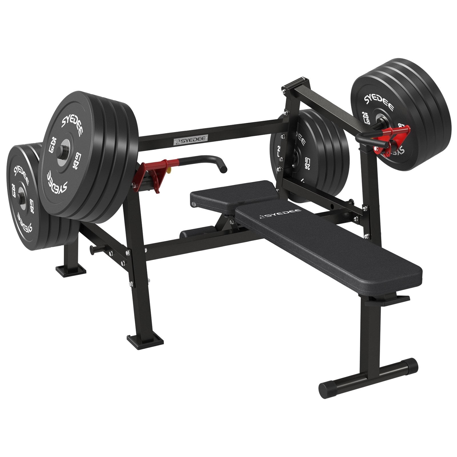 Chest Press Machine, Syedee 1500LBS Bench Press Machine with Band Peg ...