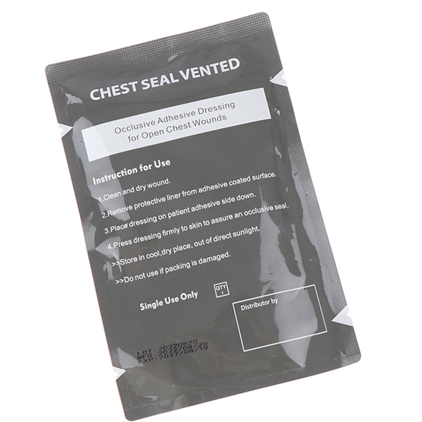 Chest Seal Vented Medically Patches Emergencies Trauma Sticker Outdoor ...