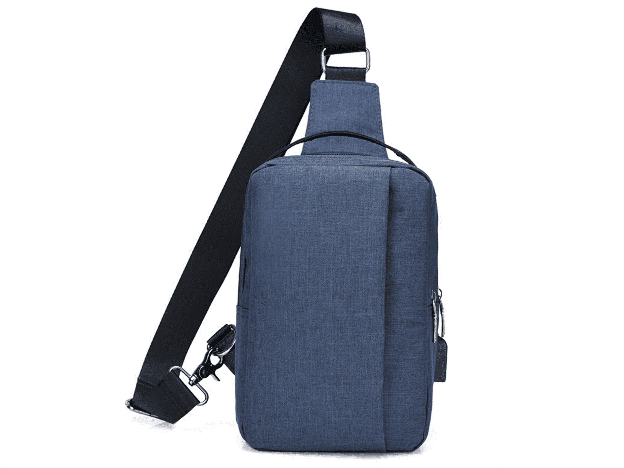 Chest Sling Packs Backpack Shoulder Cross Body USB interface charging ...